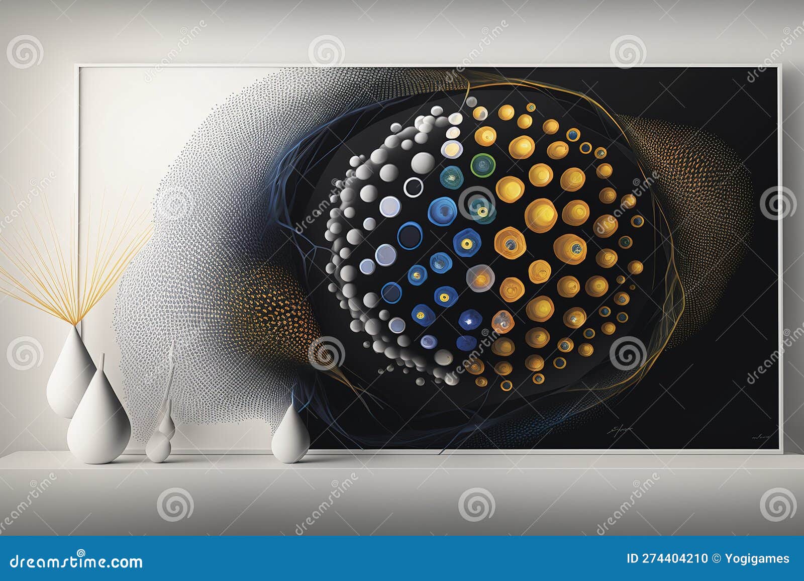 Striking Image that Showcases the Capabilities of AI, Such As a Machine Learning Algorithm in ...