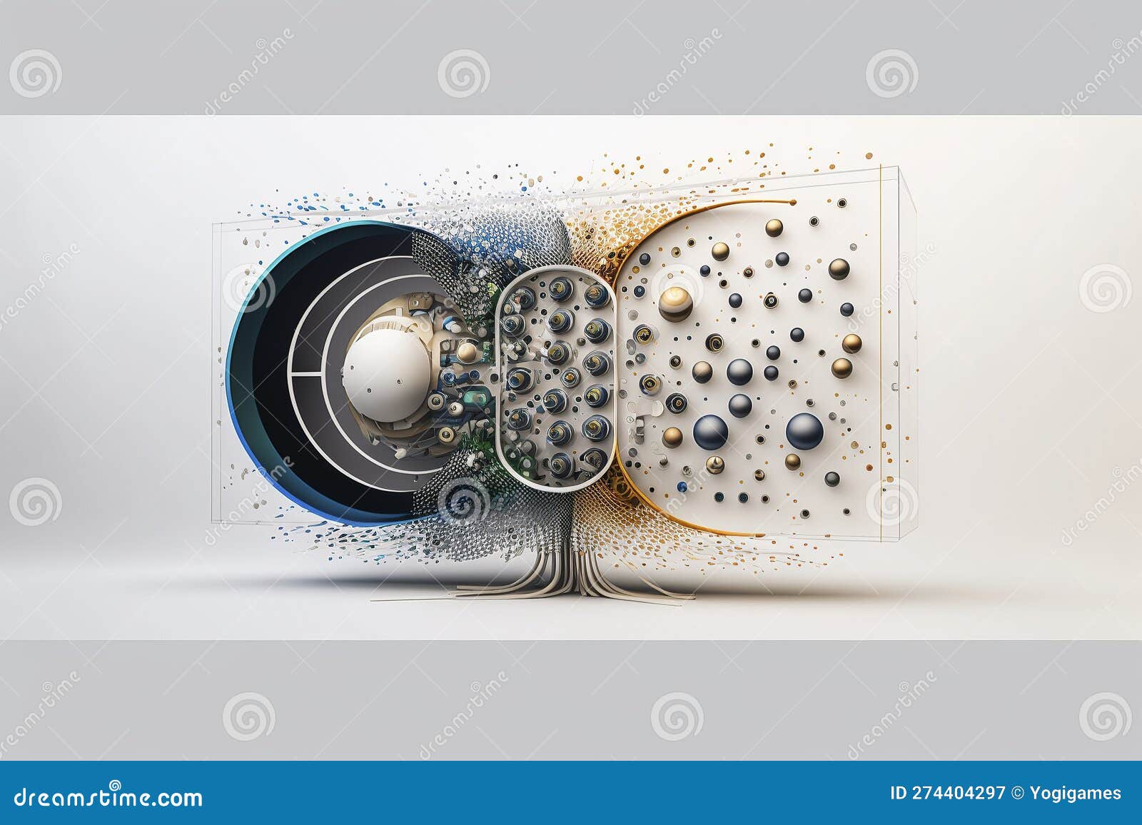 Striking Image that Showcases the Capabilities of AI, Such As a Machine ...