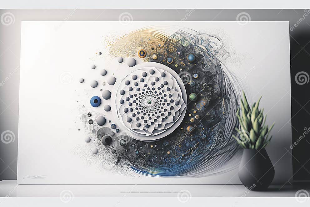 Striking Image that Showcases the Capabilities of AI, Such As a Machine Learning Algorithm in ...