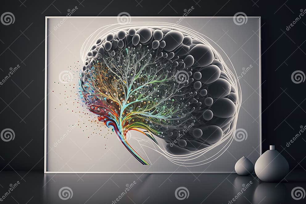 Striking Image that Showcases the Capabilities of AI, Such As a Machine Learning Algorithm in ...