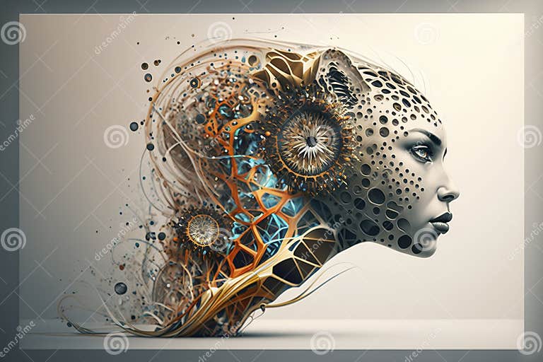 Striking Image that Showcases the Capabilities of AI, Such As a Machine ...