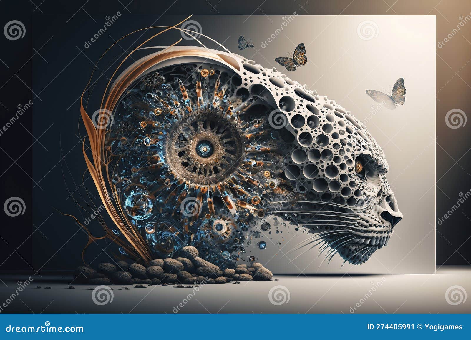 Striking Image that Showcases the Capabilities of AI, Such As a Machine ...