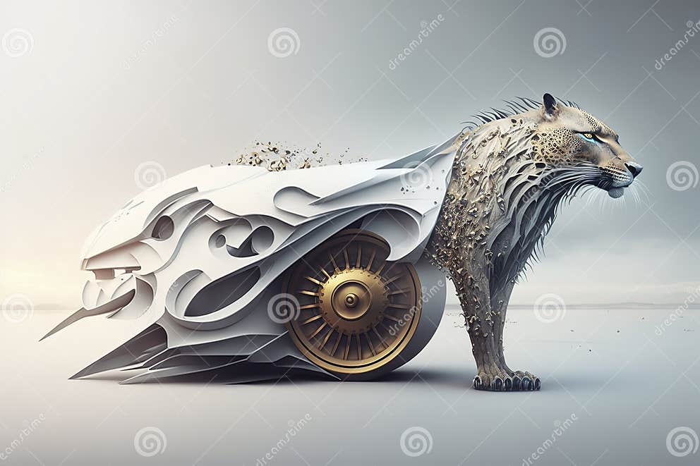 Striking Image that Showcases the Capabilities of AI, Such As a Machine ...