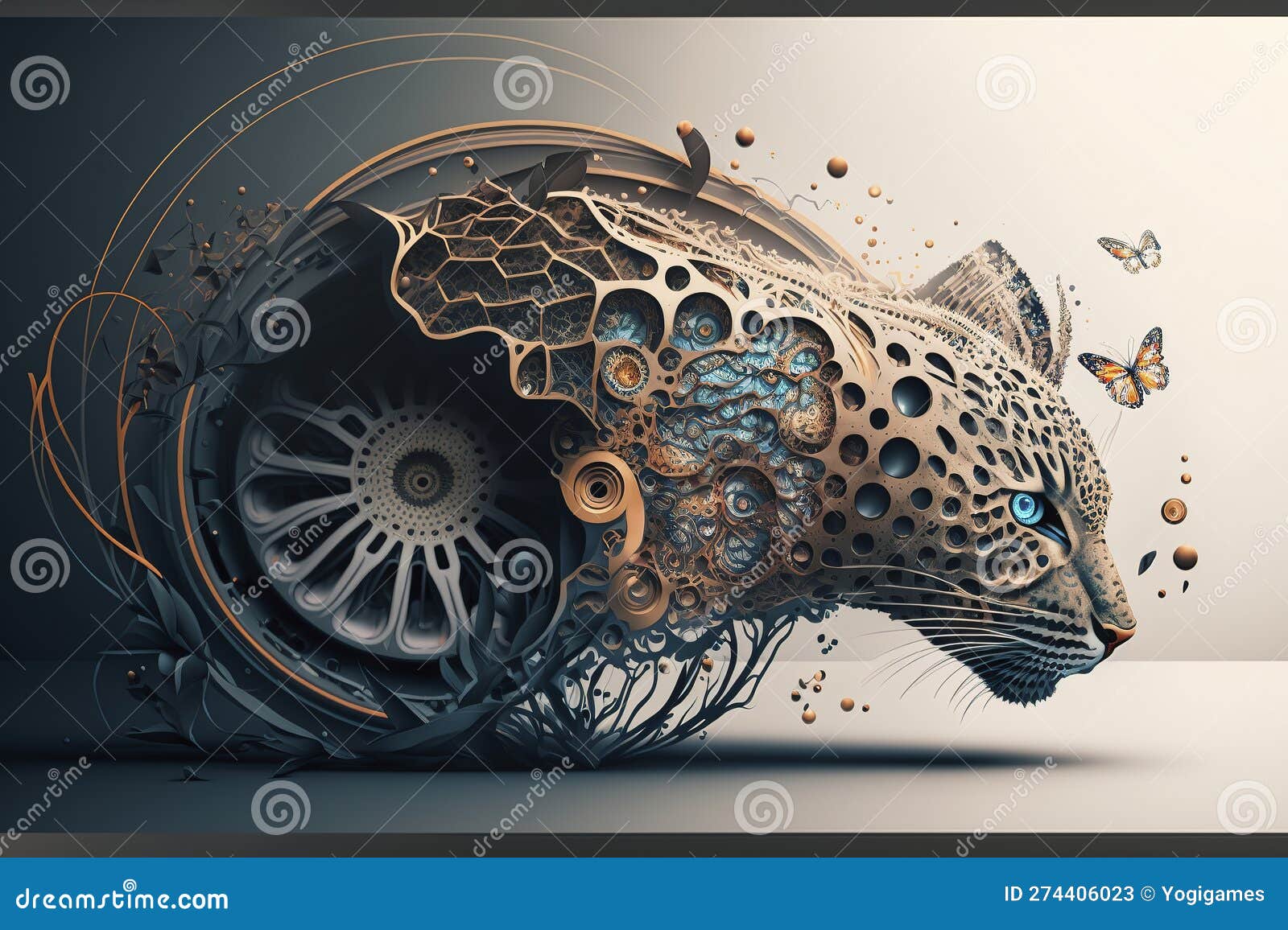 Striking Image that Showcases the Capabilities of AI, Such As a Machine ...