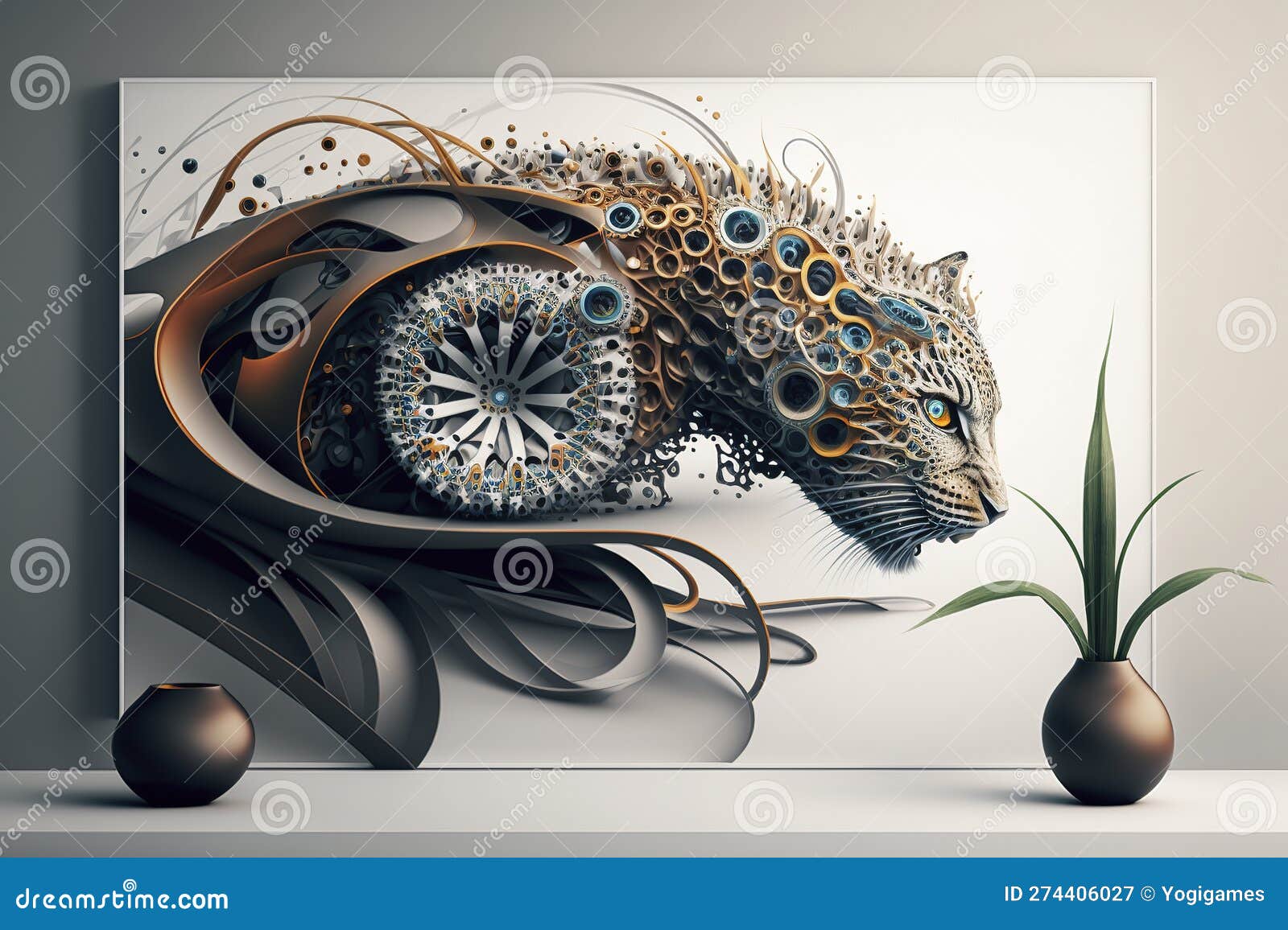 Striking Image that Showcases the Capabilities of AI, Such As a Machine ...