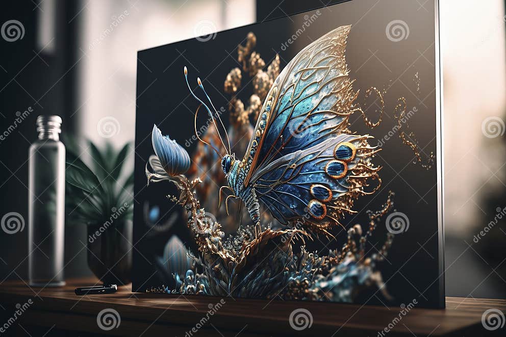 Striking Image that Showcases the Capabilities of AI, Such As a Machine ...