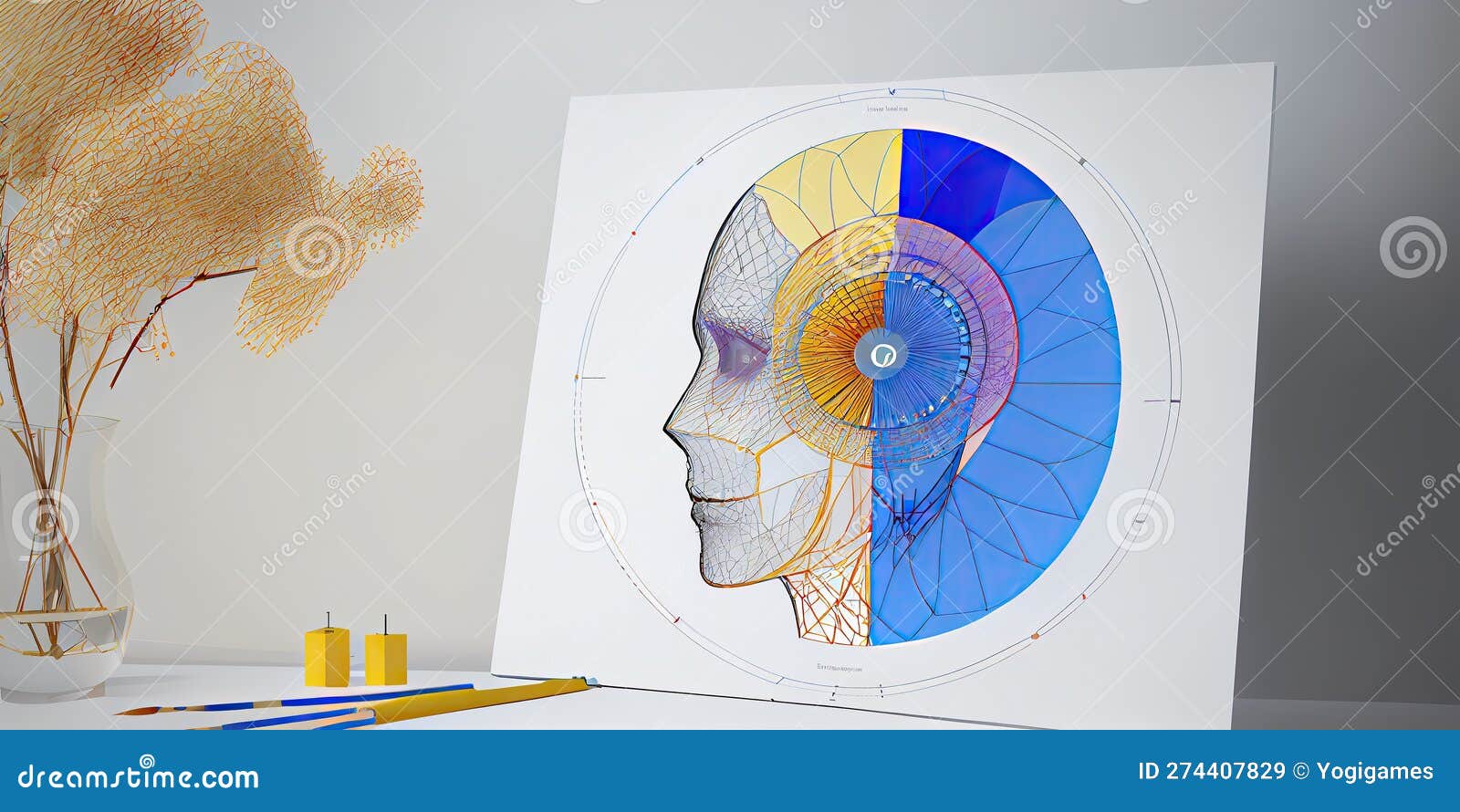 Striking Image that Showcases the Capabilities of AI, Such As a Machine ...