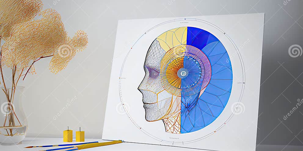 Striking Image that Showcases the Capabilities of AI, Such As a Machine Learning Algorithm in ...