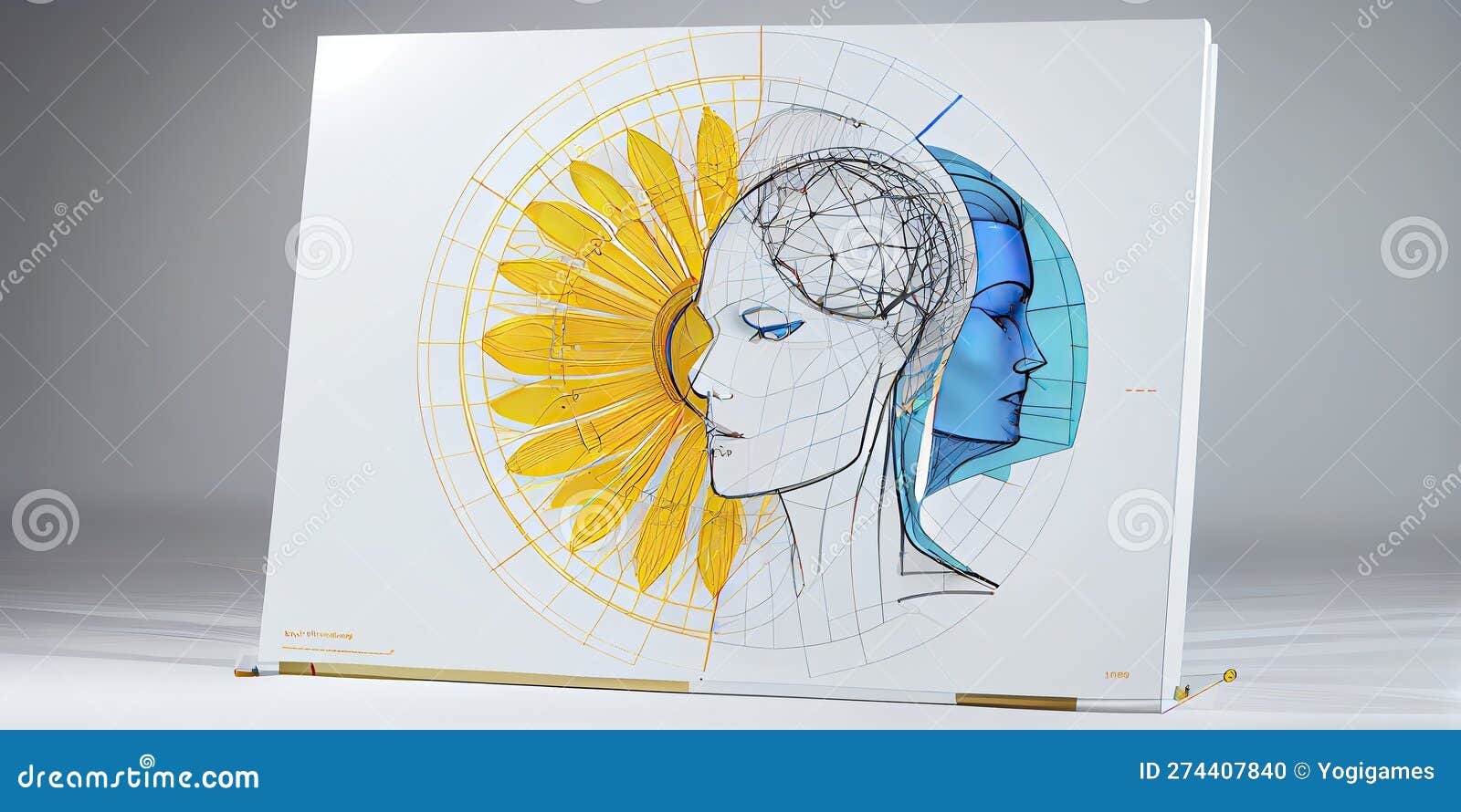 Striking Image that Showcases the Capabilities of AI, Such As a Machine ...