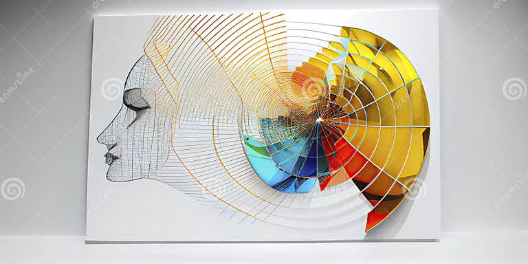 Striking Image that Showcases the Capabilities of AI, Such As a Machine ...