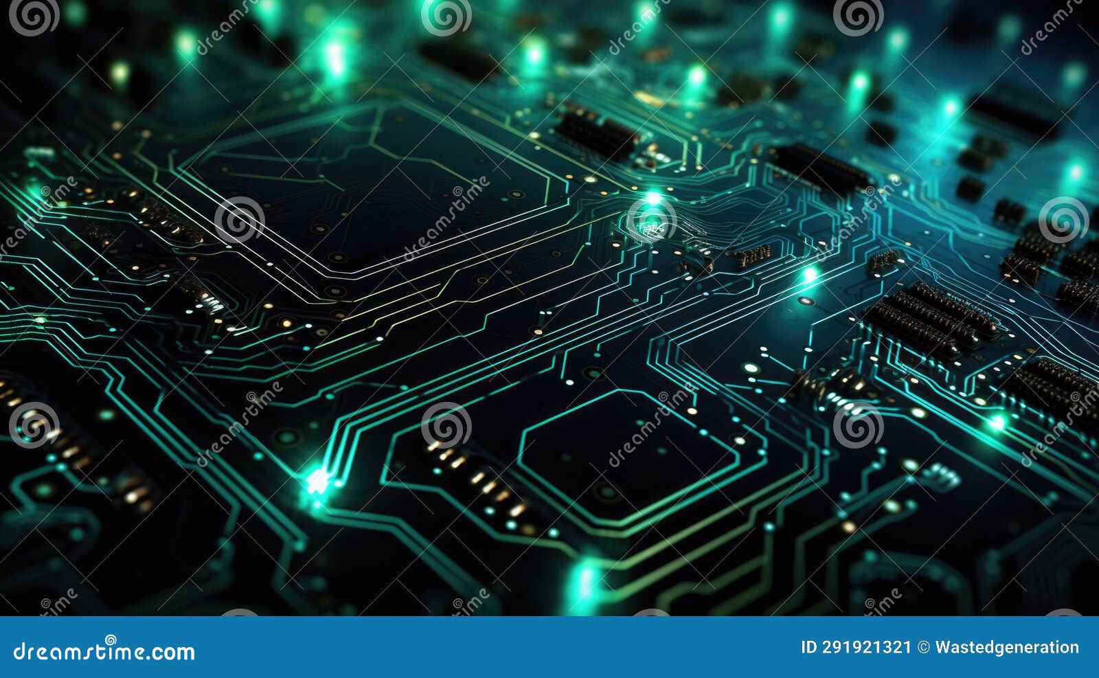 Advanced Electronics Feature Extensive PCB With Metallic, Insectoid ...