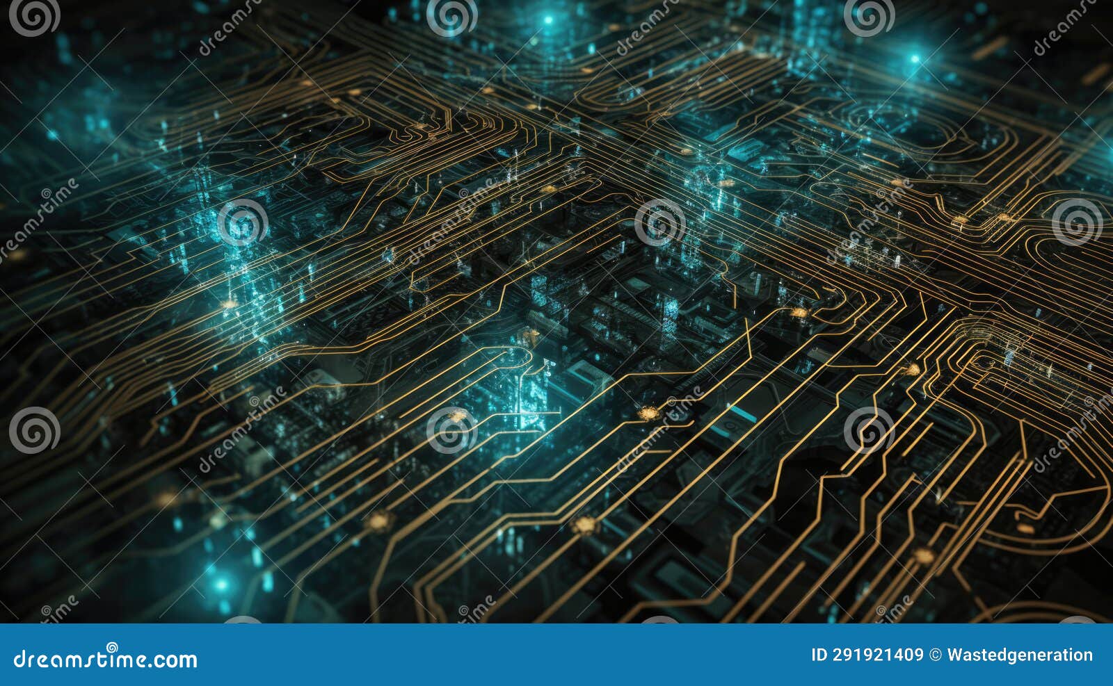 Advanced Electronics Feature Extensive PCB With Metallic, Insectoid ...