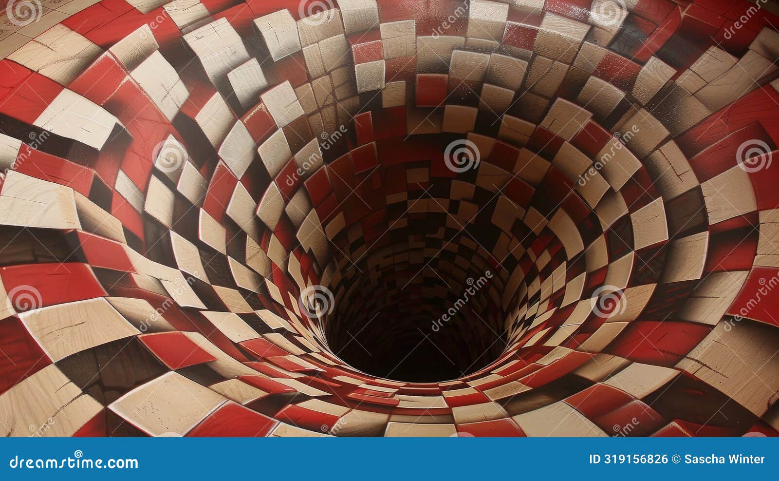 Intriguing Anamorphosis Design: a Visual Illusion Masterpiece Stock ...