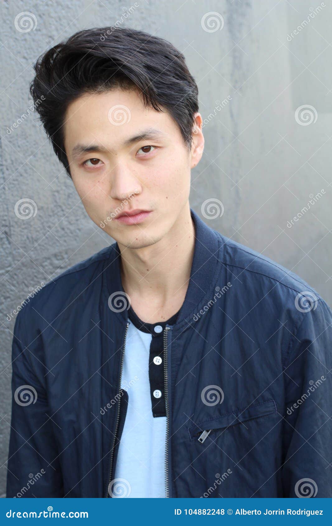 Striking Man with Neutral Expression Close Up Stock Photo - Image of ...