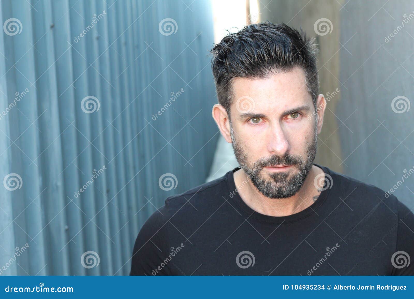 Striking Man with Neutral Expression Close Up with Copy Space Stock ... Striking Man with Neutral Expression Close Up with Copy Space Stock ...