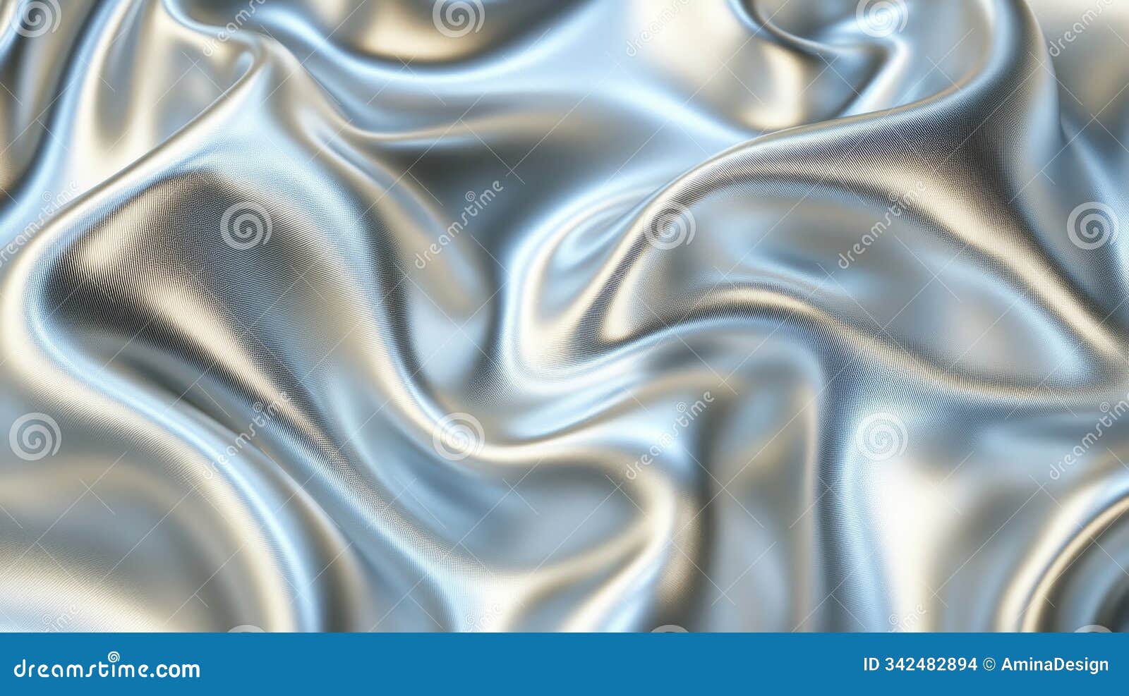 A Striking Metallic Abstract Design with a Smooth Silver Texture that ...