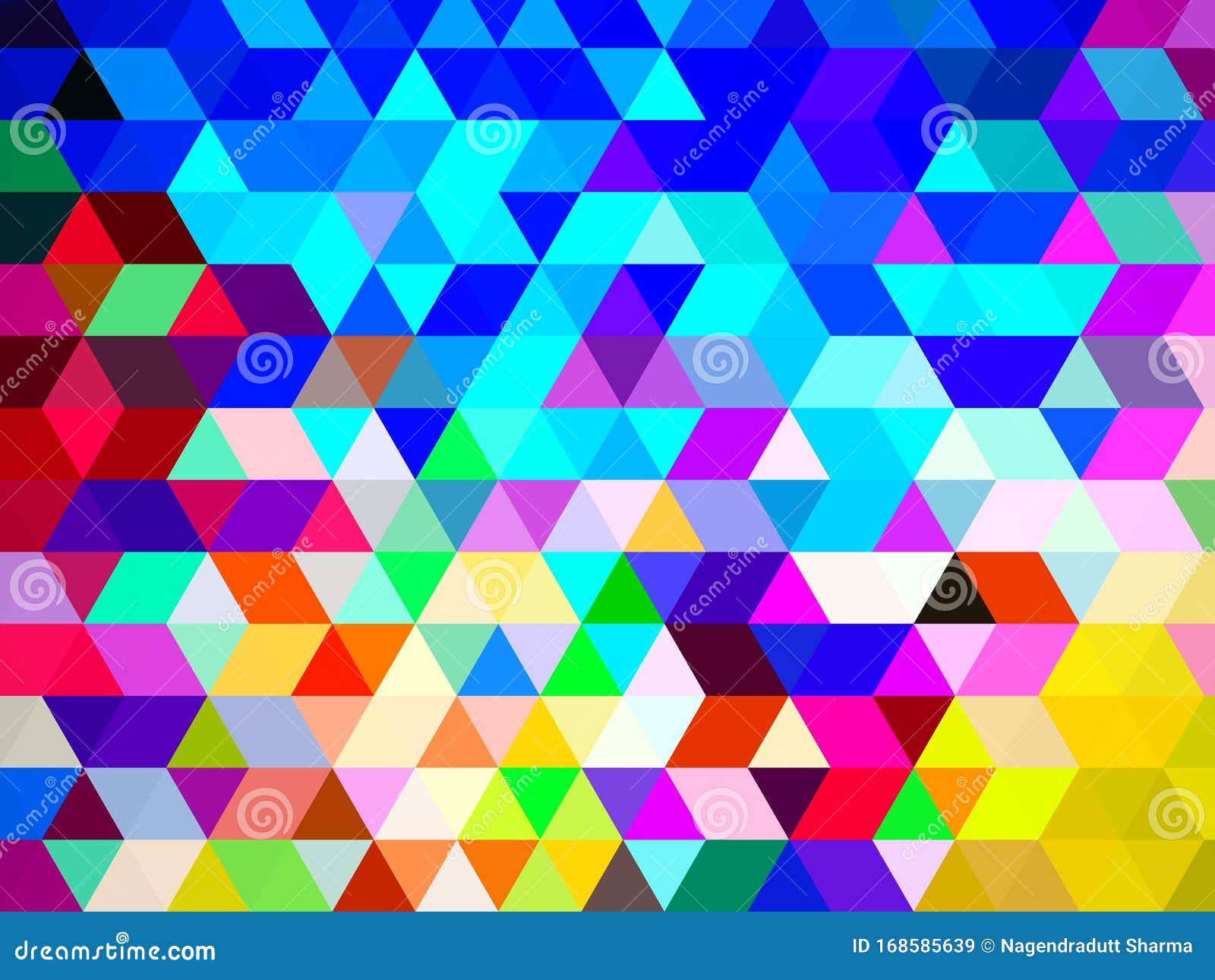 A Striking Multi-colored Illustration of Designing of Squares Stock ...