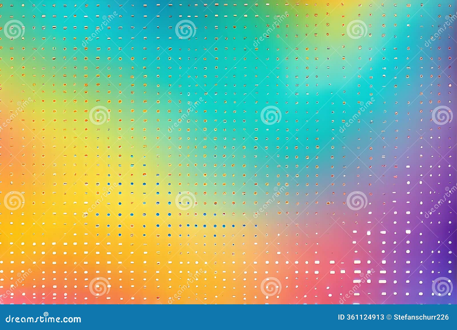 Striking Multicolored Dot Matrix that Creates an Abstract Background ...