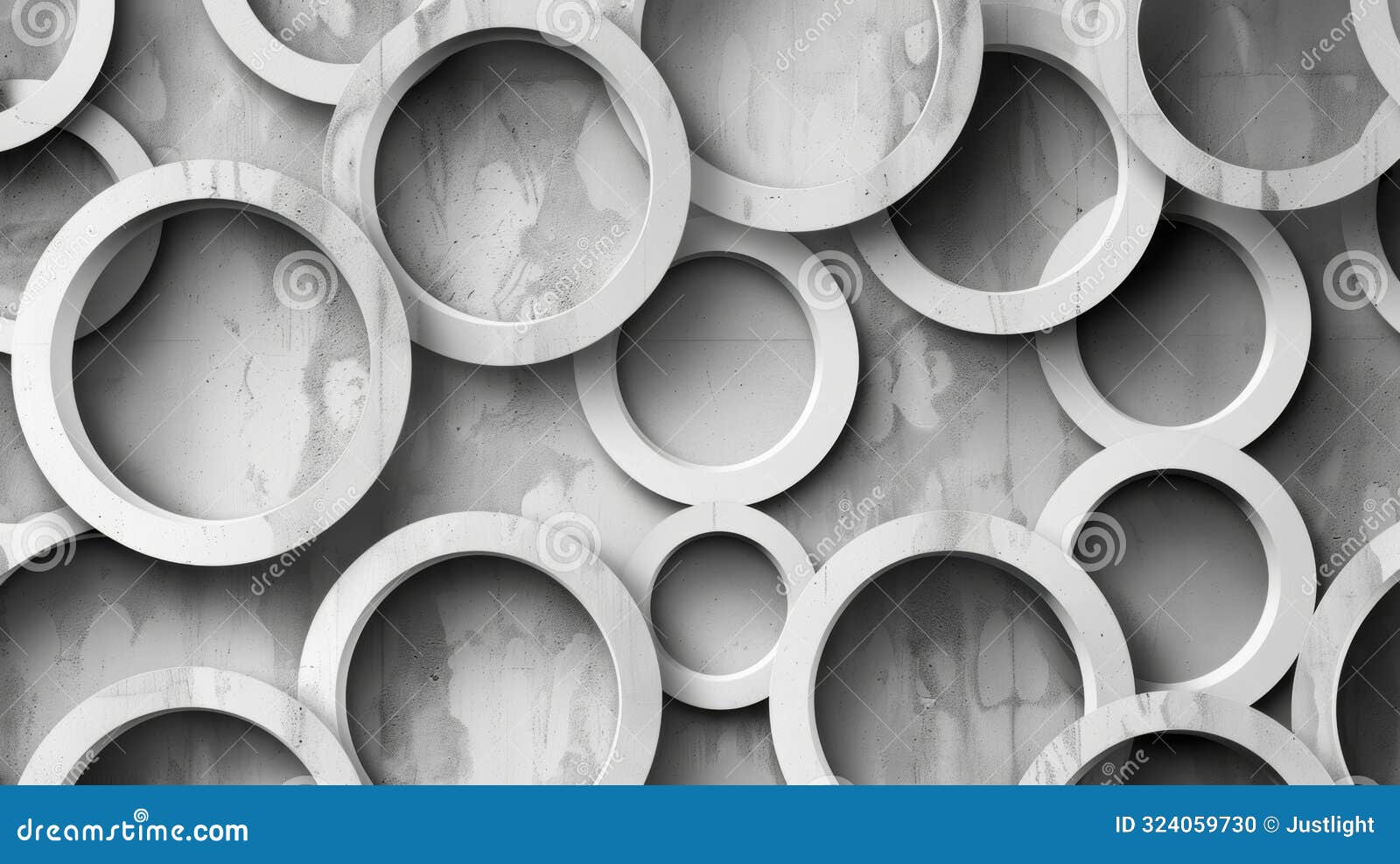 A Striking Pattern of Intersecting Circles and Diamond Shapes in a ...