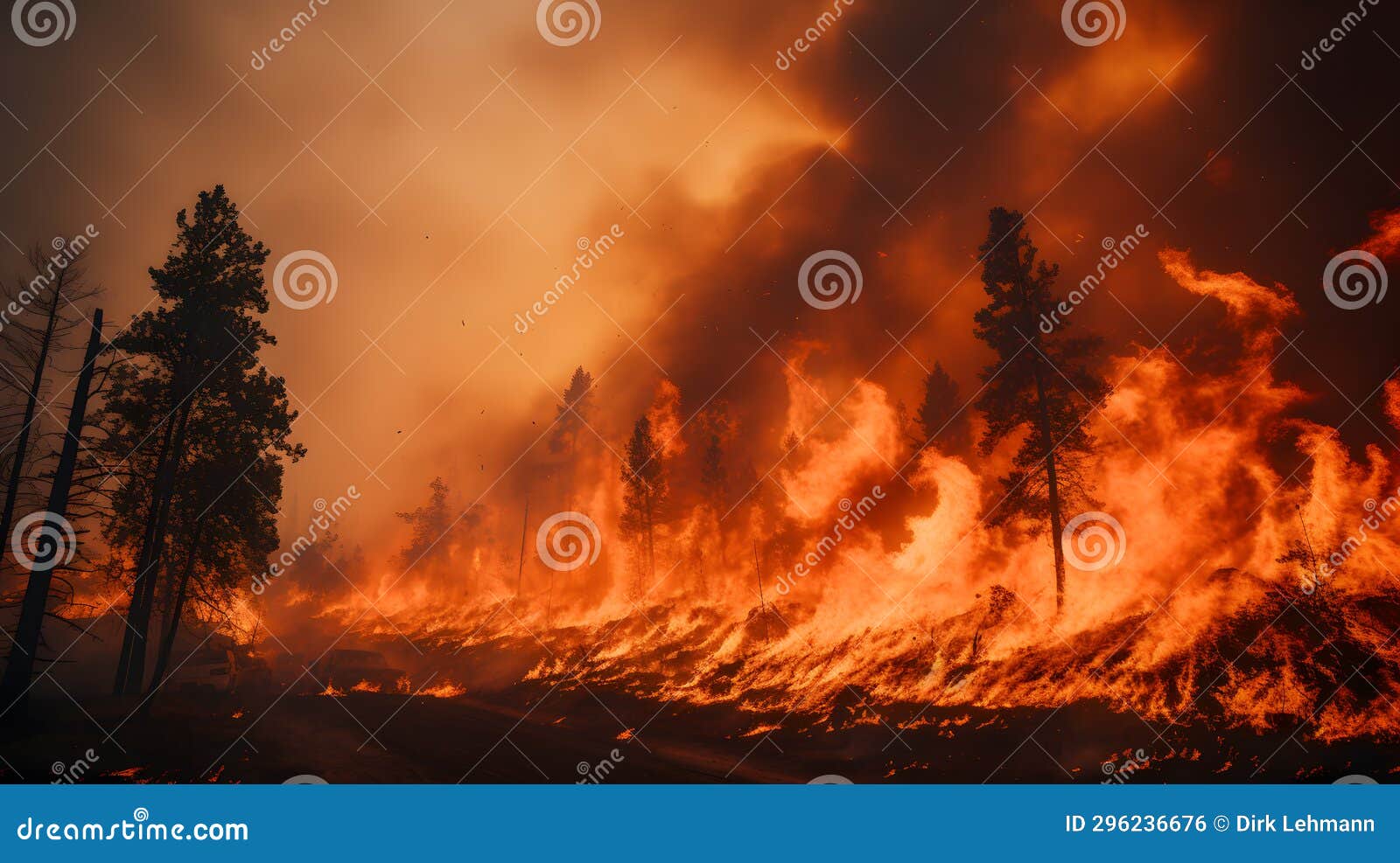 A Striking Photograph of a Raging Wildfire Consuming a Forest ...