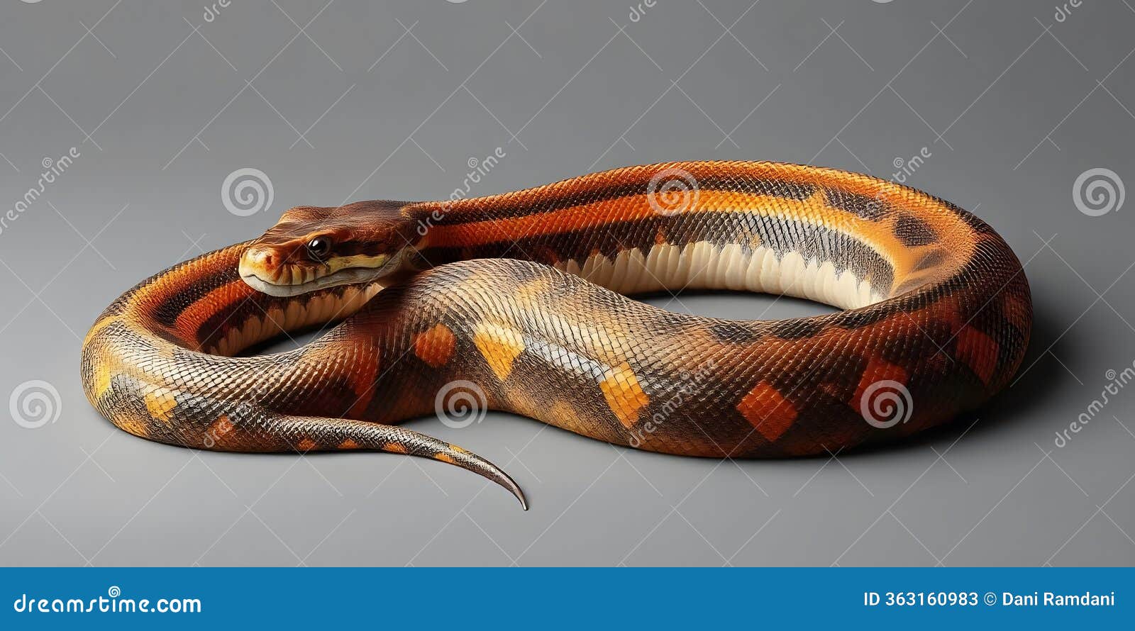 The Coiled Python (with Clipping Path) Royalty-Free Stock Photography ...