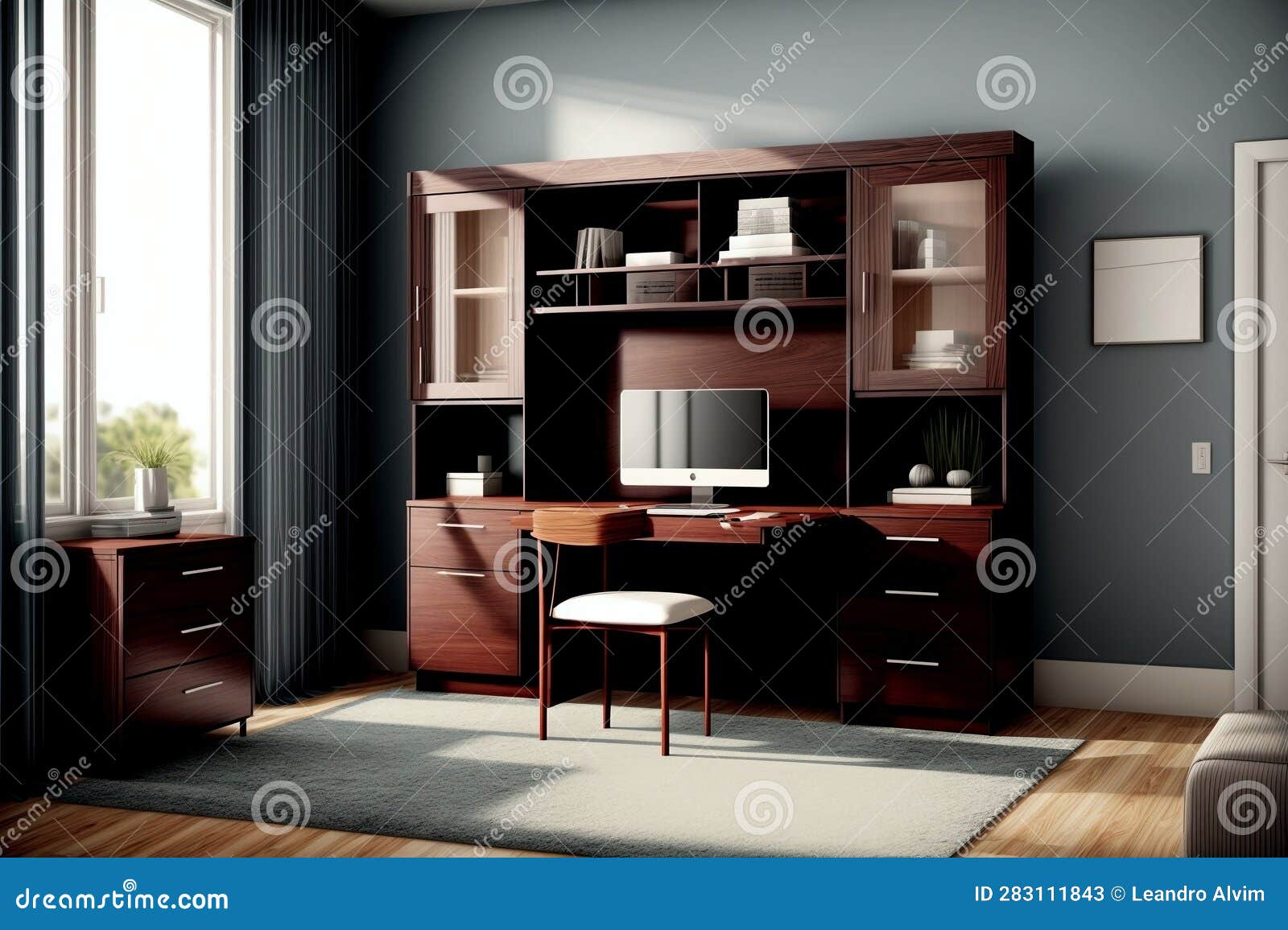 Striking Realistic Photo of a Computer Desk by Sarah Davis.AI Generated ...