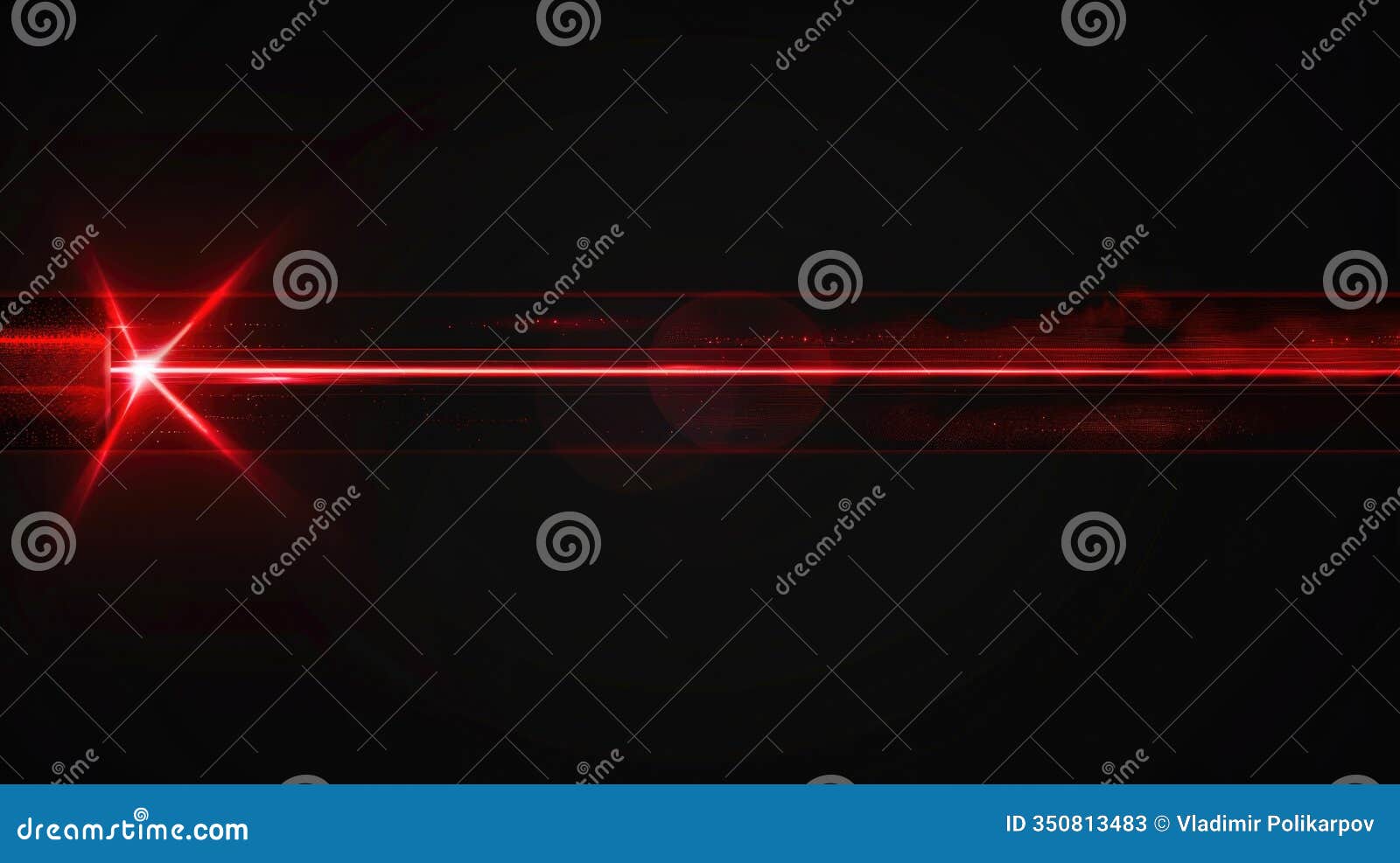 A Striking Red Light Shining on a Dark Black Background. Perfect for ...