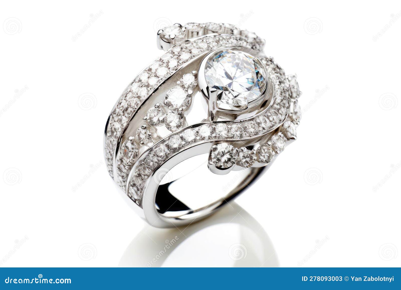 A Striking Ring with a Bold Asymmetrical Design Featuring Multiple ...