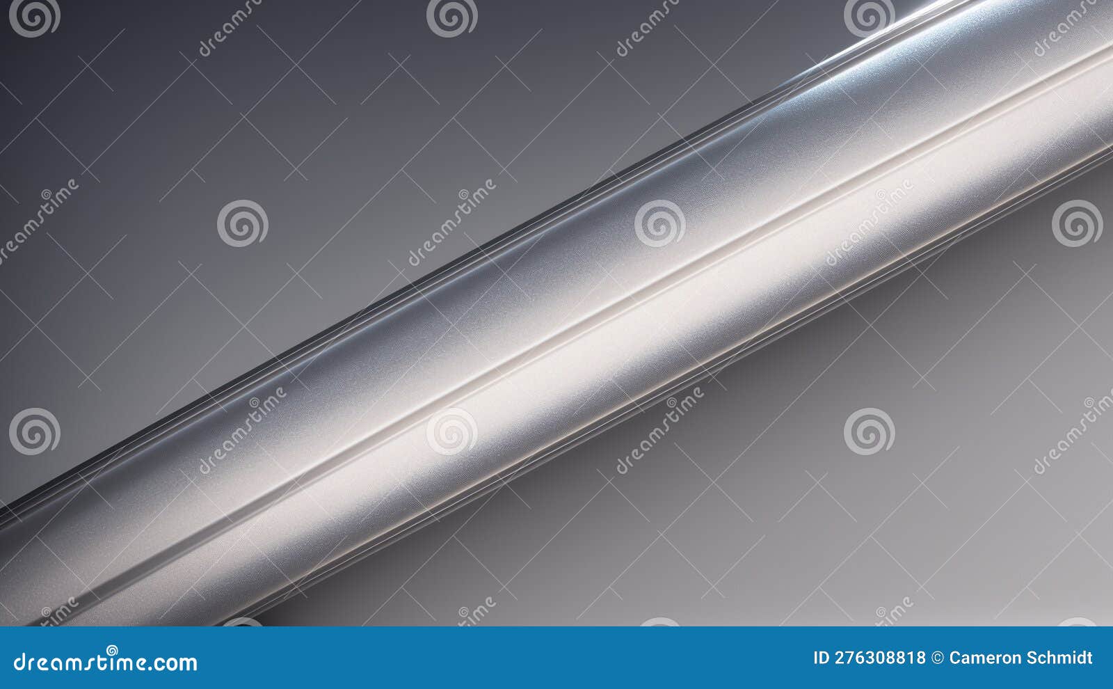 A Striking Silver Metal Surface with a Curved Edge AI Generative Stock ...