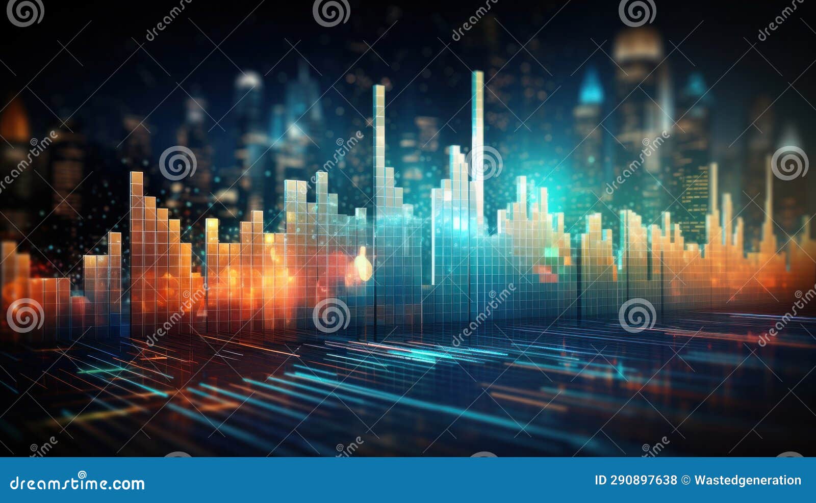 Abstract Representation of Dynamic Economy and Stock Market ...