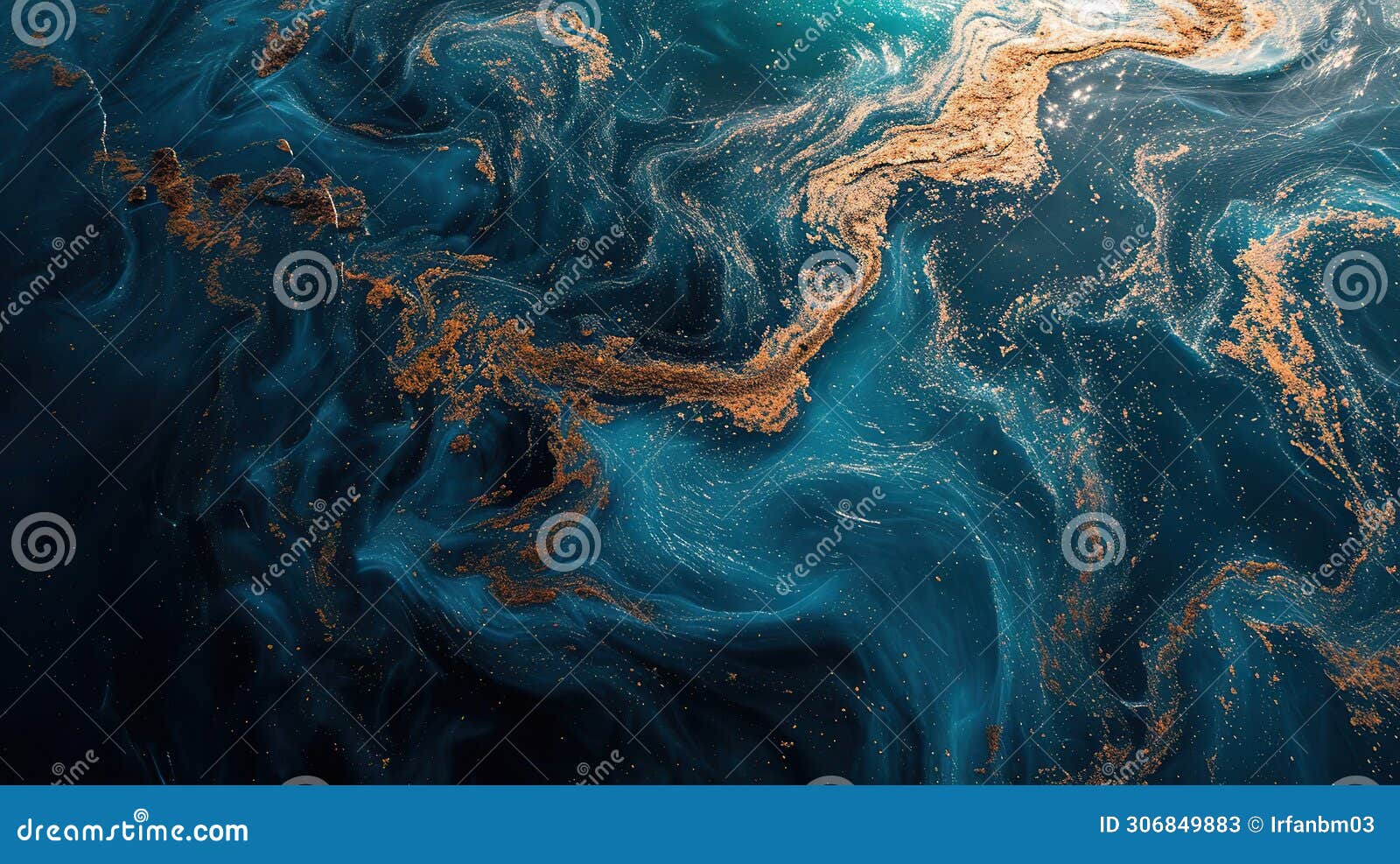 Striking Symbolism: Abstract Oil Pollution Patterns on Water Surface ...