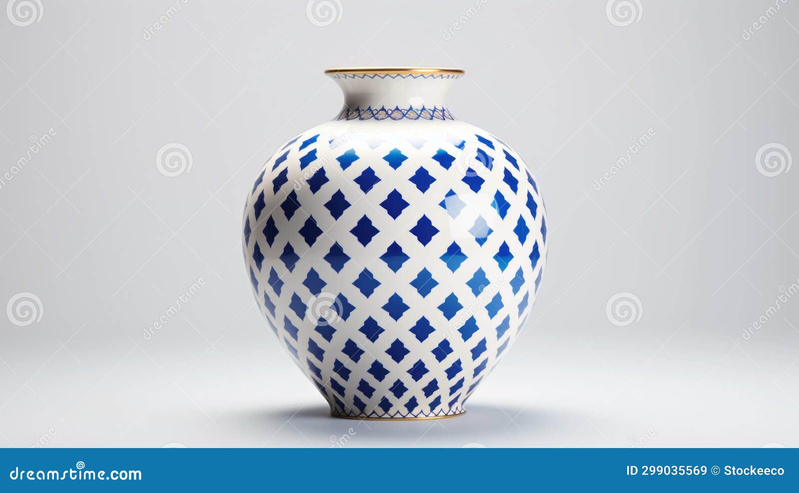Striking Symmetrical Patterns: a Vibrant Vase with Traditional ...