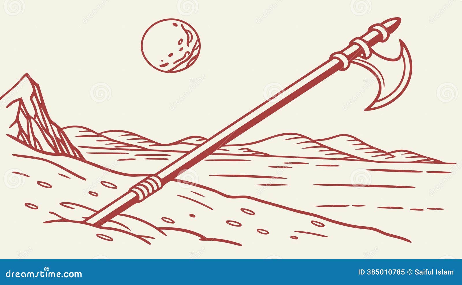 Set Of Historical Halberd Silhouettes Vector Illustration ...