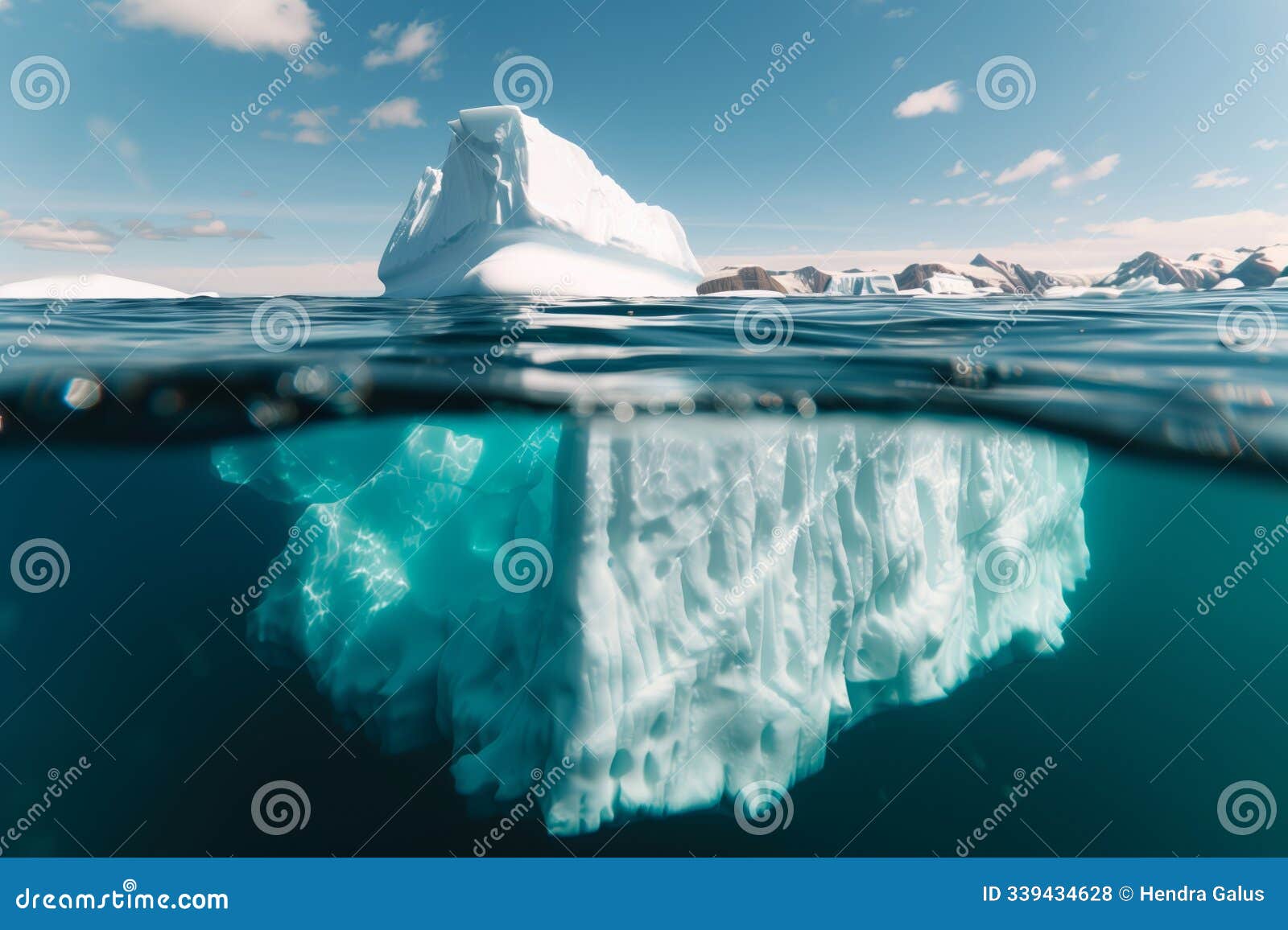Iceberg Depths: The Unseen Peril. Concept Environmental Impact, Climate ...