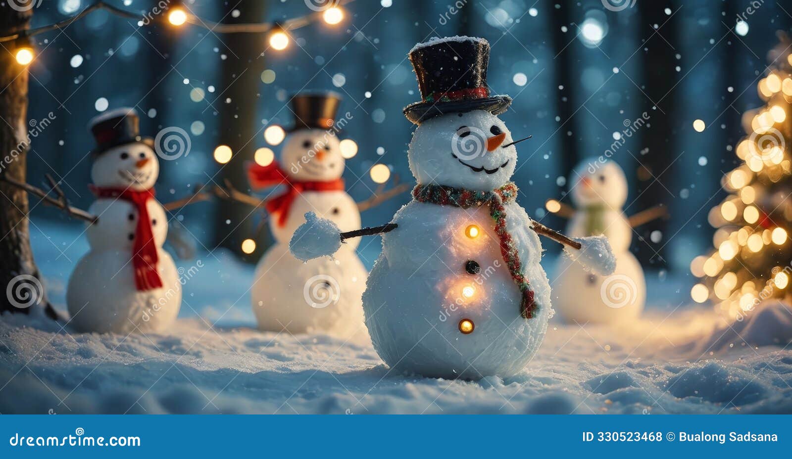 Snowman wallpapers stock illustration. Illustration of winter - 330523468