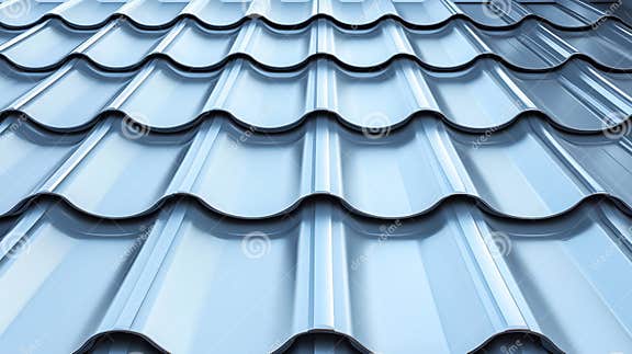 A Striking Visual of Wavy Metal Roofing Sheets Aligned in Repetitive ...