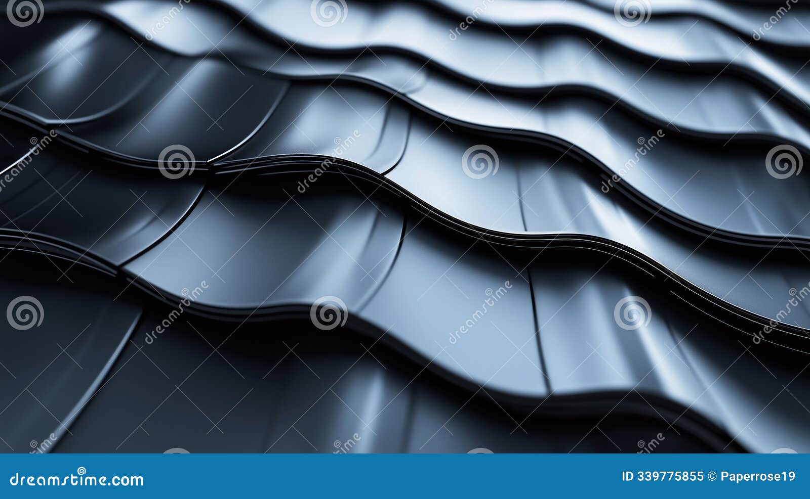 A Striking Visual of Wavy Metal Roofing Sheets Aligned in Repetitive ...