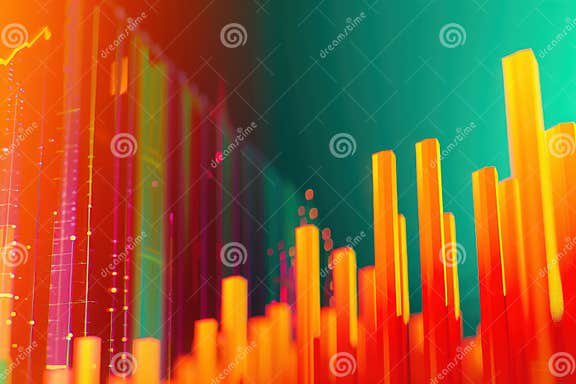 Vibrant Analytics Chart Showcasing Dynamic Data Trends and Growth ...