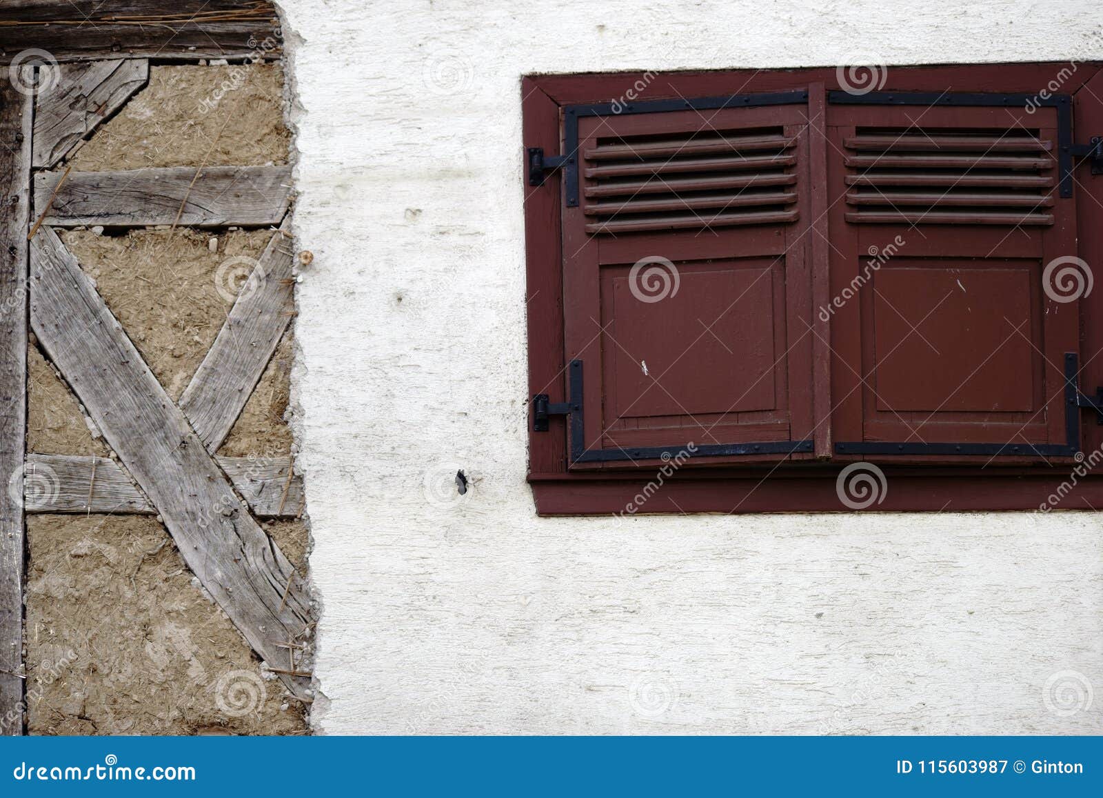 Window hatch in the barn stock image. Image of vintage - 115603987