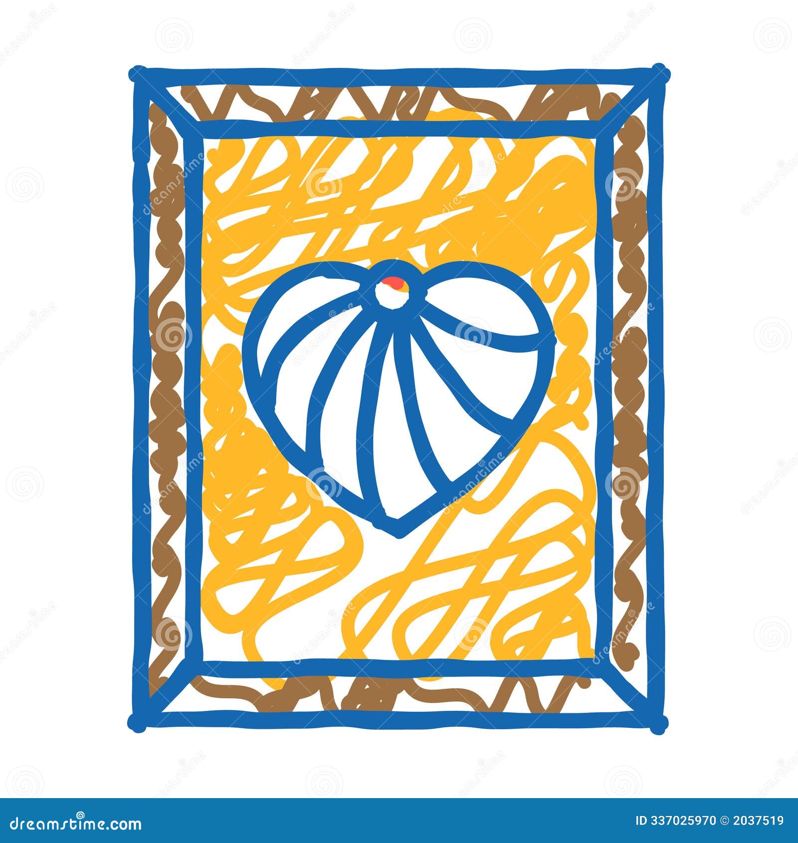 String Art Icon Doodle Illustration Stock Vector - Illustration of ...