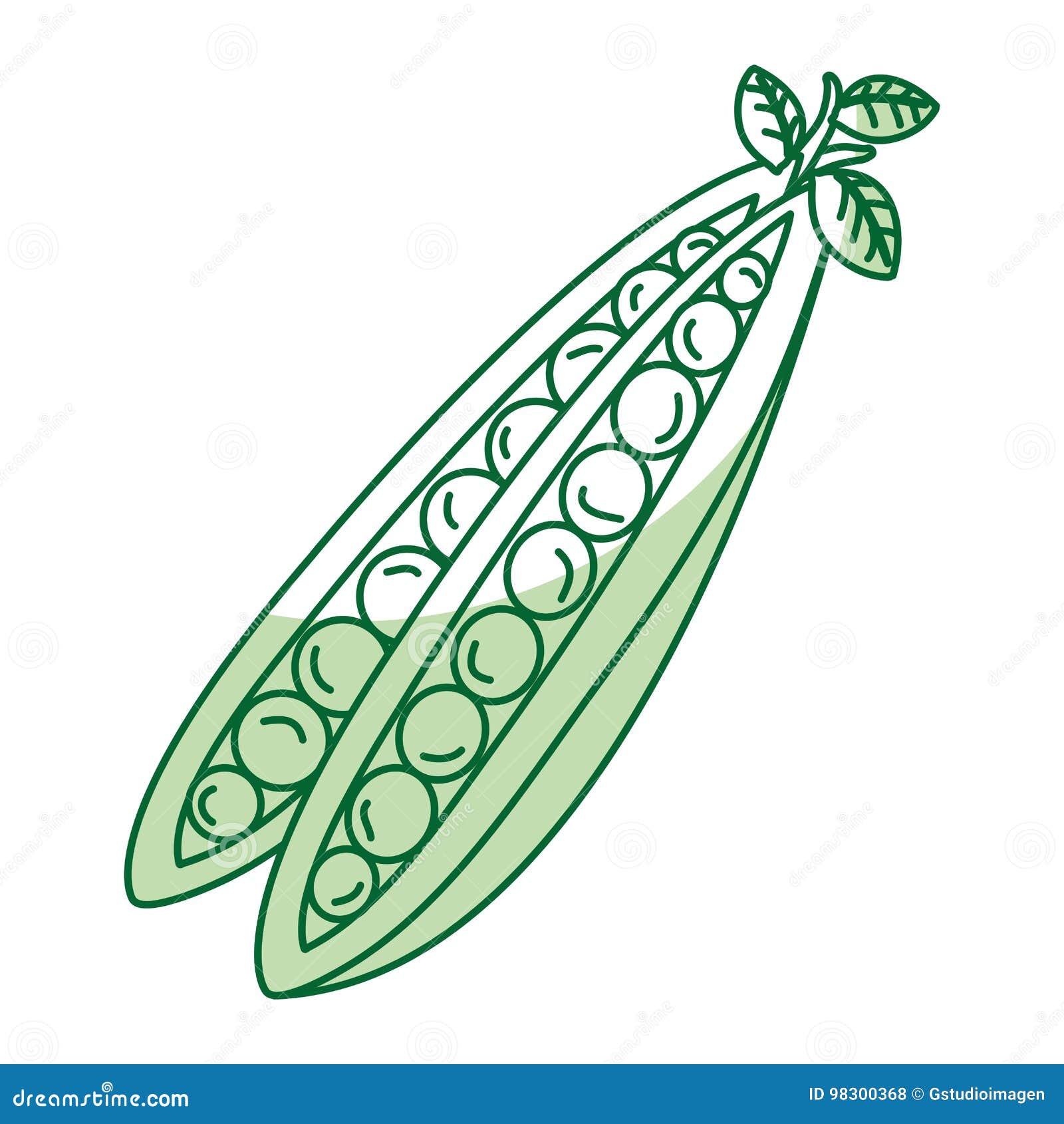 String Bean Icon, Outline Style Cartoon Vector | CartoonDealer.com ...