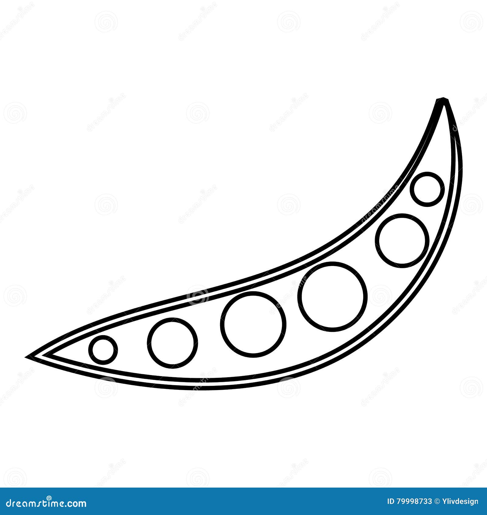 String Bean Icon, Outline Style Stock Vector - Illustration of fresh ...