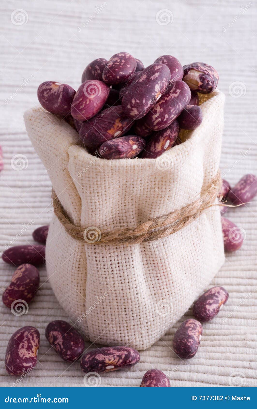 String bean in small sack stock photo. Image of kernels - 7377382