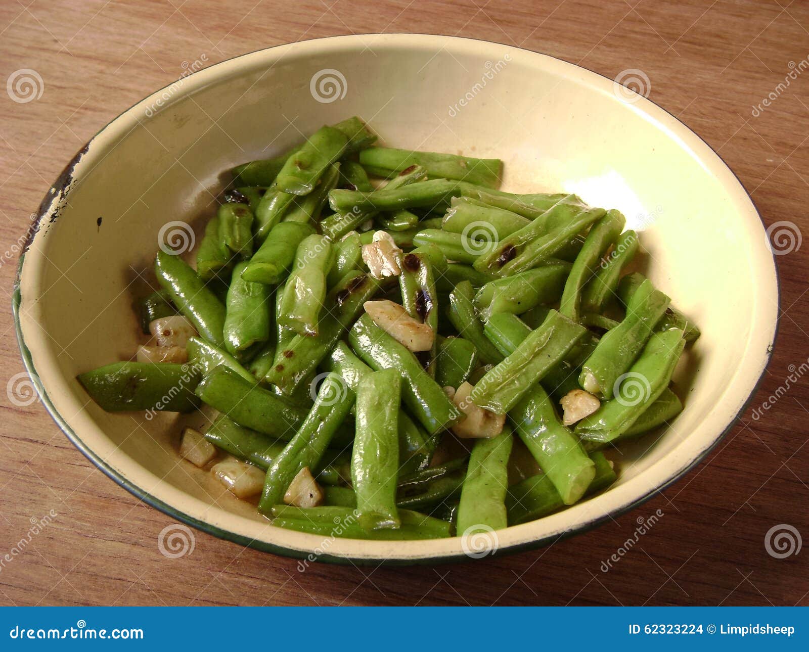 Chinese Stir Fry Vegetable String Beans Stock Photo - Image of cook ...