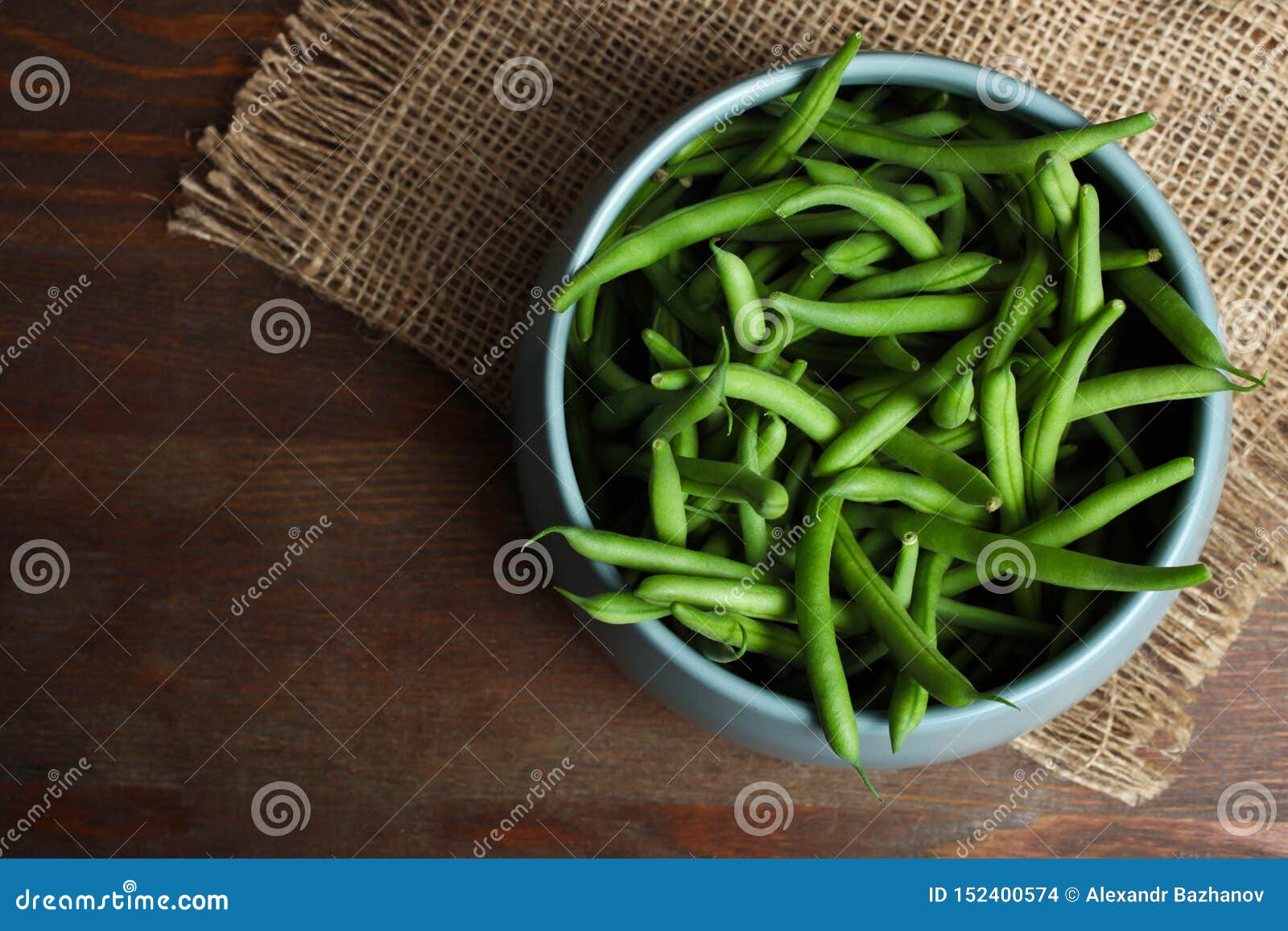 String beans on deep plate stock photo. Image of nutrition - 152400574