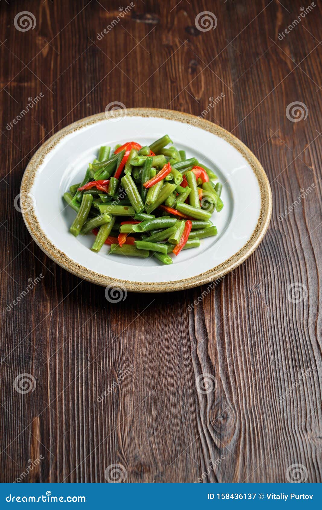 String Beans . Restaurant Menu Stock Image - Image of diet, lettuce ...