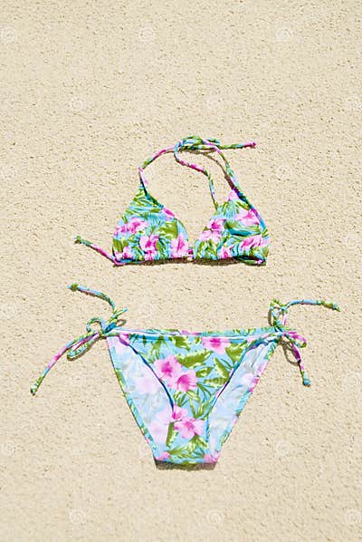 String Bikini on the Beach stock image. Image of wave - 9179673