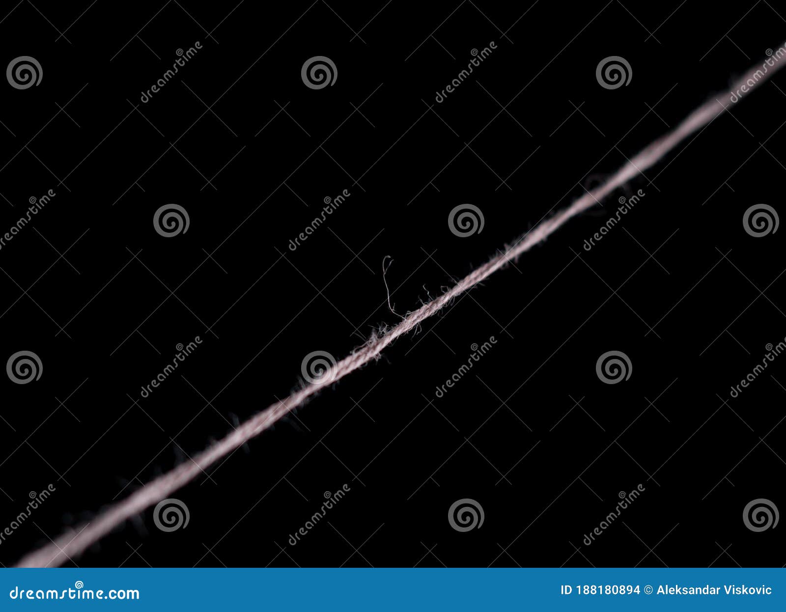 String on the Black Background Stock Photo - Image of detail, isolated ...