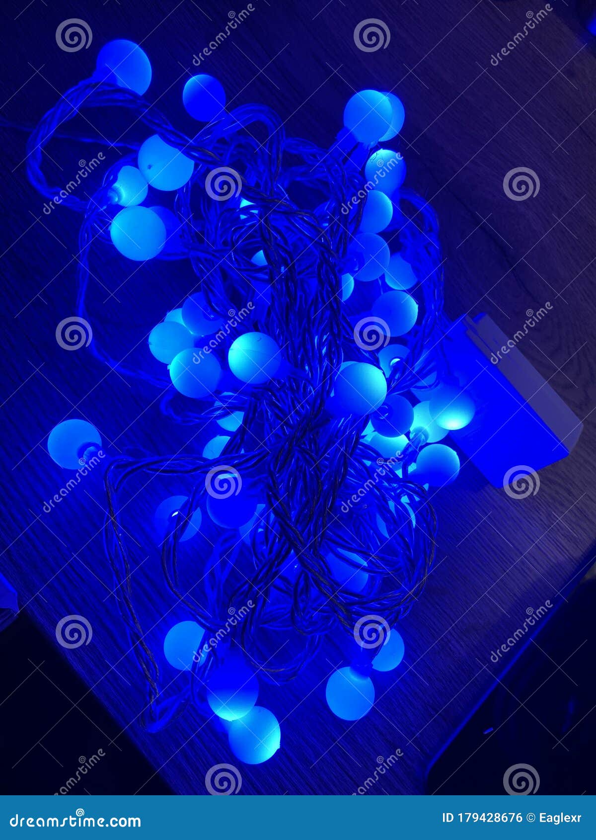 Glowing Blue Lights stock photo. Image of background - 179428676