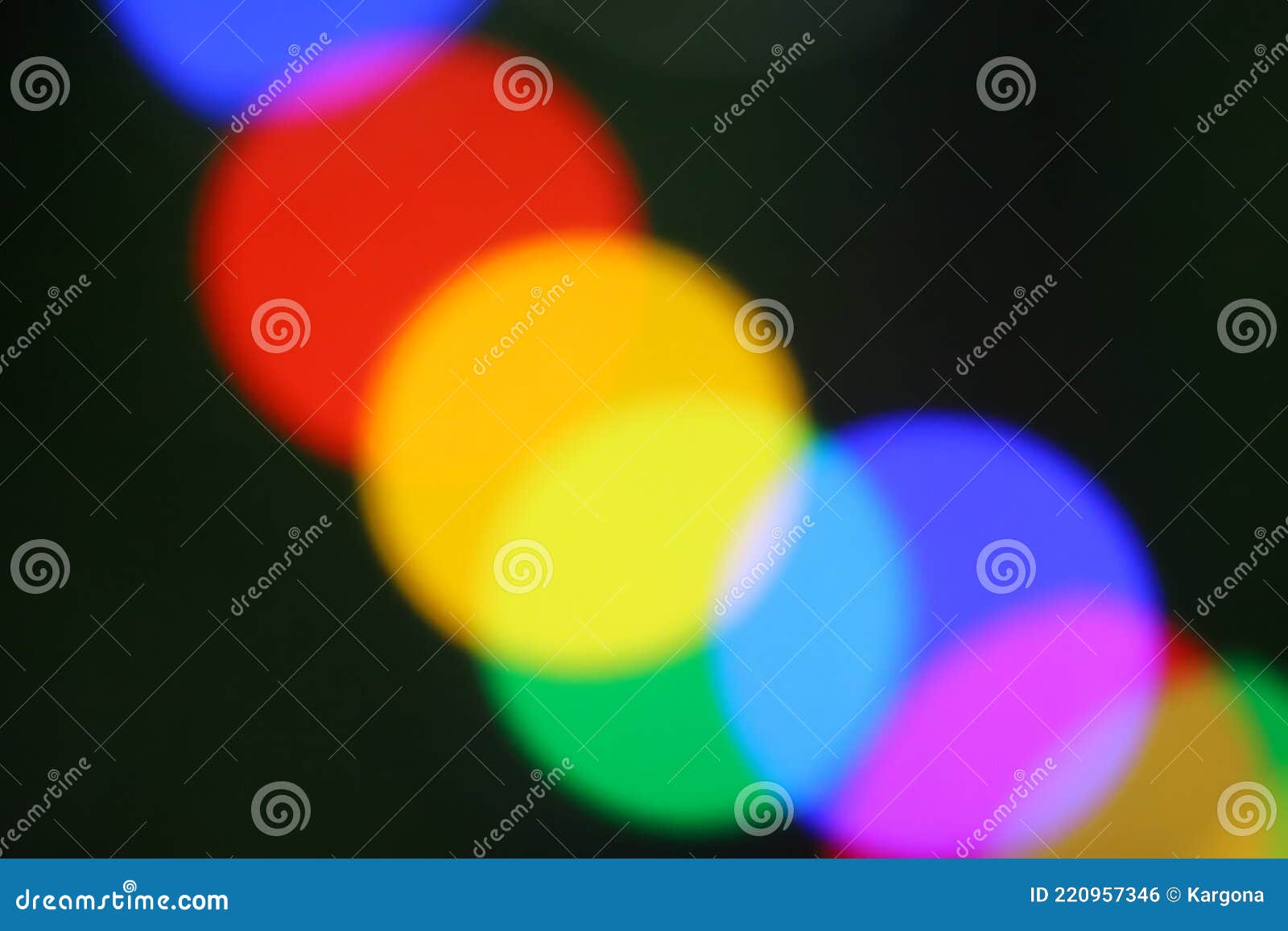 String of Blurred Multicolored Holiday Lights Stock Photo - Image of ...